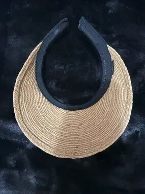 Helen Kaminski | Accessories | Helen Kaminski Natural Straw Visor With ...